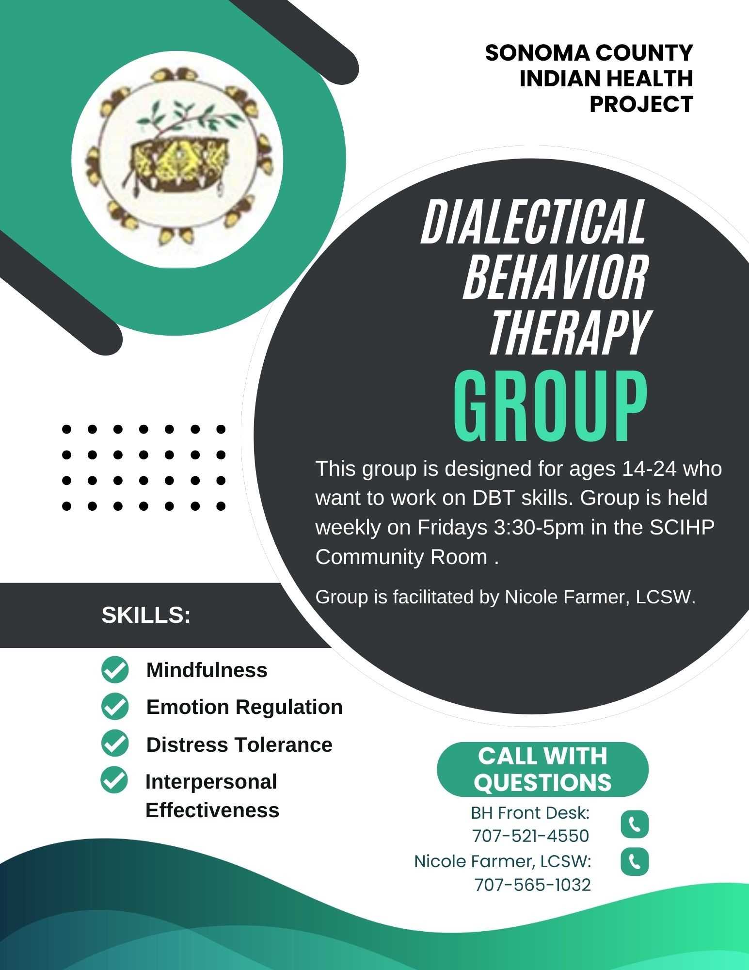 Dialectical Behavior Therapy Group - Sonoma County Indian Health ...